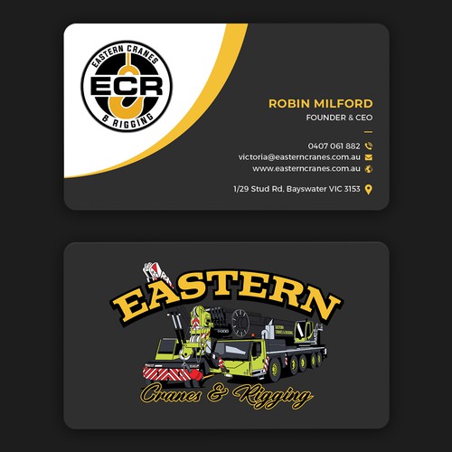 Designs | Eastern Cranes & Rigging | Business card contest