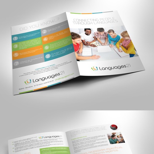 Designs | Create a fun Brochure for a innovative language learning ...
