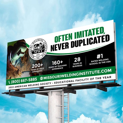 Designs | Billboard for top welding school in the USA! | Signage contest