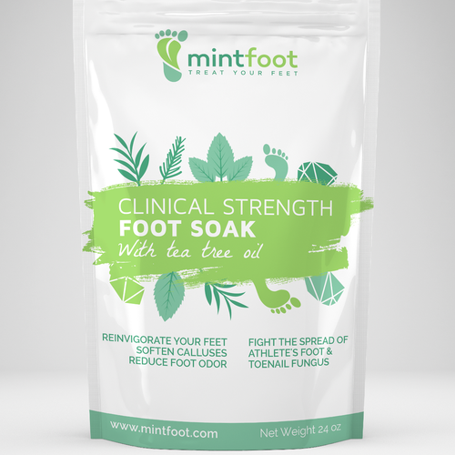 Designs | Design a Memorable Pouch Package for a Sea Salt Foot Soak by ...