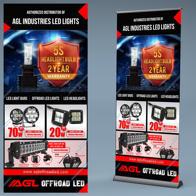 Create an led lighting sales poster for newest innovative product ...