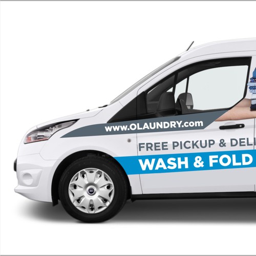 Design a van wrap graphic for a Laundry Pickup & Delivery service | Car ...