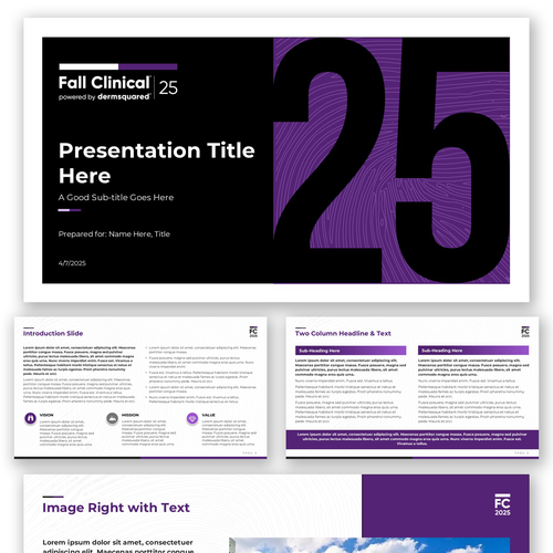 Designs | 2025 Conference PPT Template Redesign | PowerPoint template ...