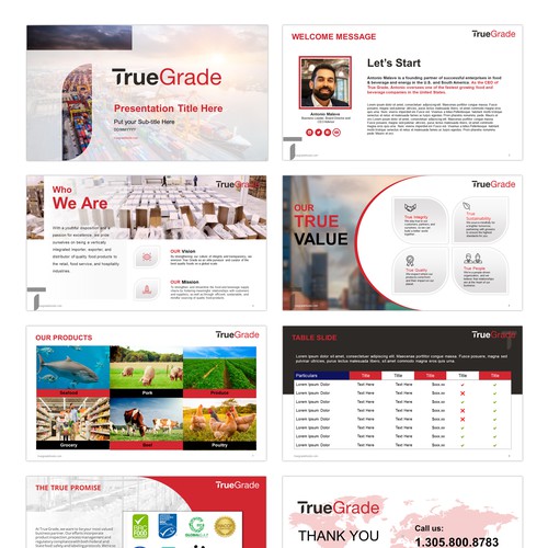 Designs | Guaranteed award - Corporate Presentation Template for True ...