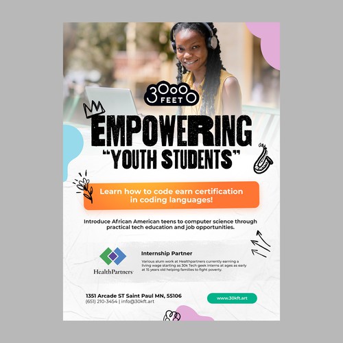 Designs | African American cool vibes teenage earn and learn flyer ...