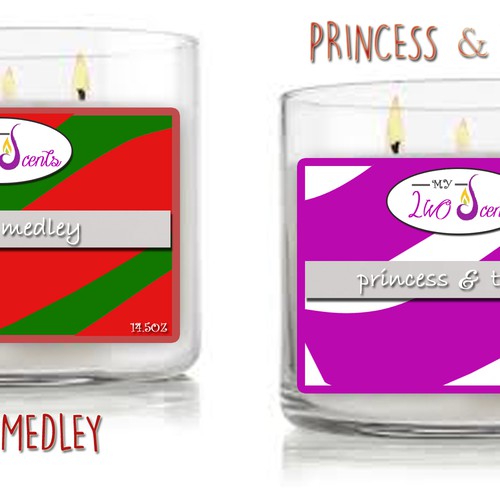 Add your two cents to My 2wo Scents candle Logo and Label design ...