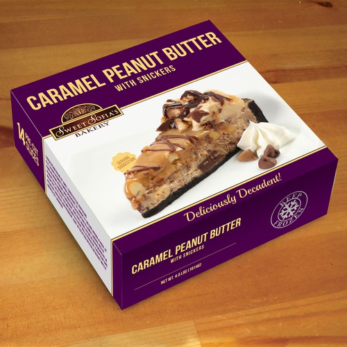 Caramel Peanut Butter with Snickers Cake BOX | Product packaging contest