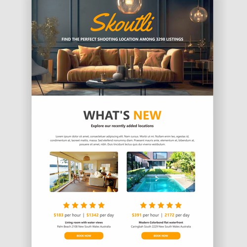 Designs | Beautiful newsletter for content creators | Email contest