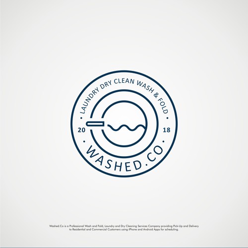 Design a hipster logo for modern Dry Cleaning and Laundry Pick-Up and ...