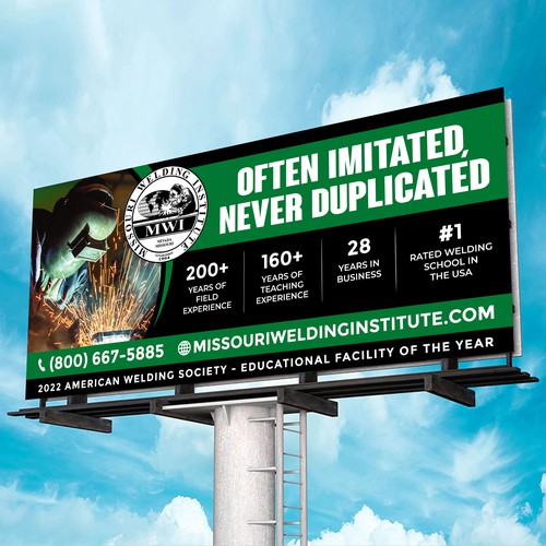 Designs | Billboard for top welding school in the USA! | Signage contest