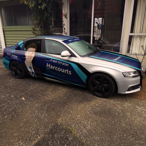 Audi A4 Car Wrap for Real Estate | Car, truck or van wrap contest