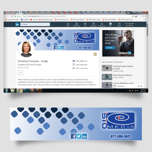 Personal Linkedin header design needed | Facebook cover contest