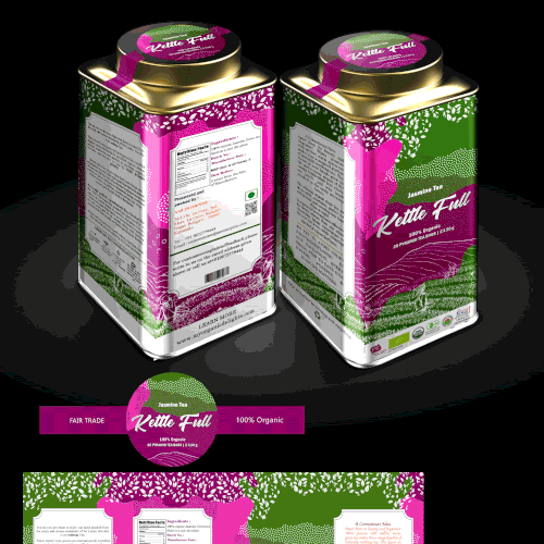 Organic tea Label for Tea Lovers | Product label contest