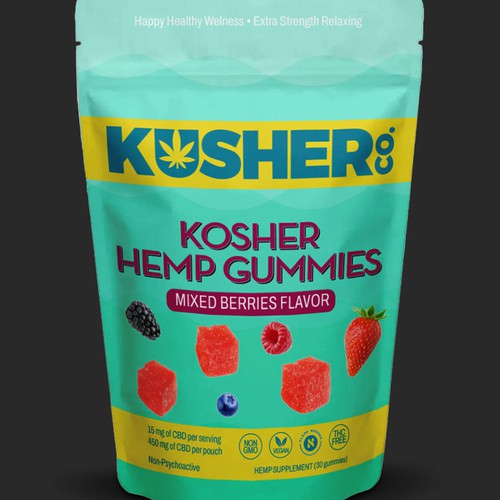 Designs | A fun kosher brand hemp gummy product | Product packaging contest