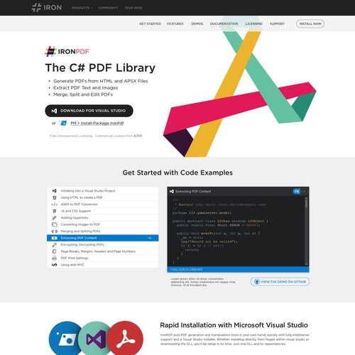 Iron Software. Can you design a vibrant bootstrap website for our ...