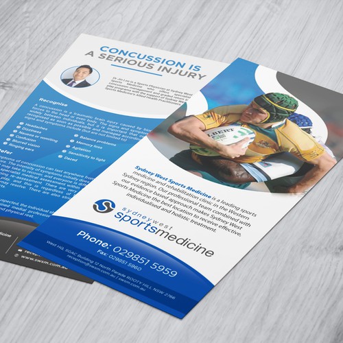 Concussion Flyer | Postcard, flyer or print contest