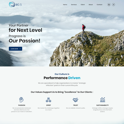 Designs | Your Partner For Next Level | Web page design contest