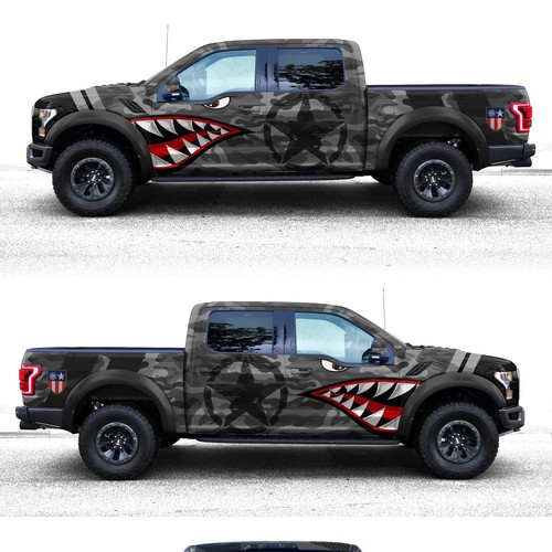 2018 Patriotic Ford Raptor (USA) | concurso Rotulación de auto, camión ...