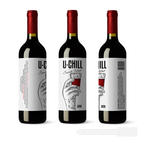 U-CHILL Sweet Wines label | Product label contest