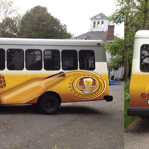 Brewery Tour Shuttle Bus Vehicle Graphics - Have your vehicle graphics ...