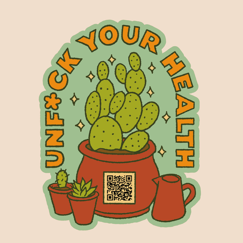 Designs | Vintage Sticker designs for free spirited health coach ...