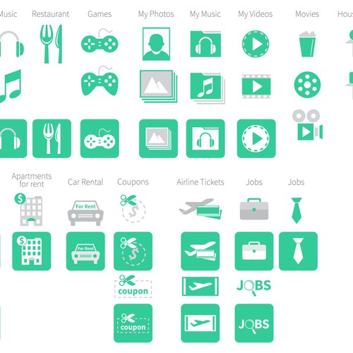 Design icons for an innovative social platform | Illustration or ...