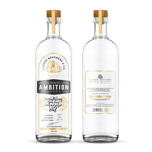 Create NYC's Newest Craft Vodka bottle label- guaranteed design payout ...