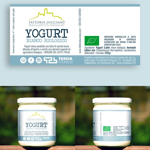 Guide label for cheese and yogurt | Product label contest