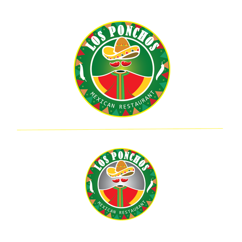 Designs | New Opening of Mexican Restaurant - Los Ponchos | Logo design ...