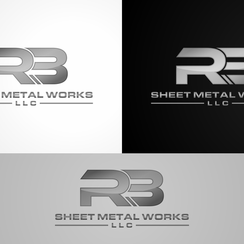 Create a sheet metal logo with company name. RB Sheet Metal Works, LLC ...
