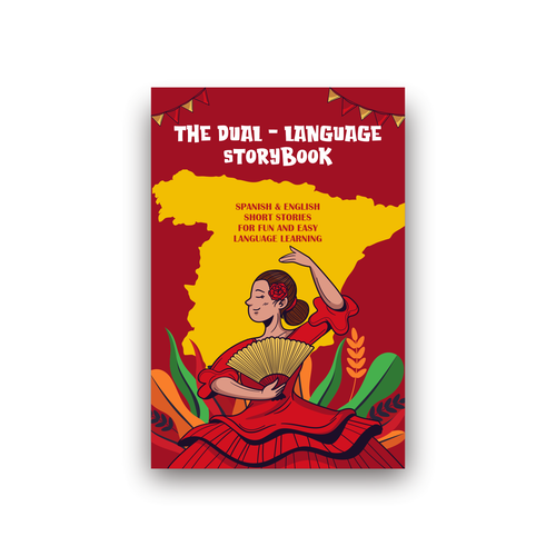 Designs | Cover for a book that teaches you Spanish with Short Stories ...