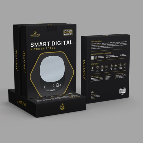 Designs | Smart Digital Kitchen Scale Box | Product packaging contest