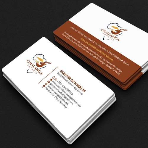 Omalanga Safaris | Etosha Mopane Safari Lodge - Business Cards ...