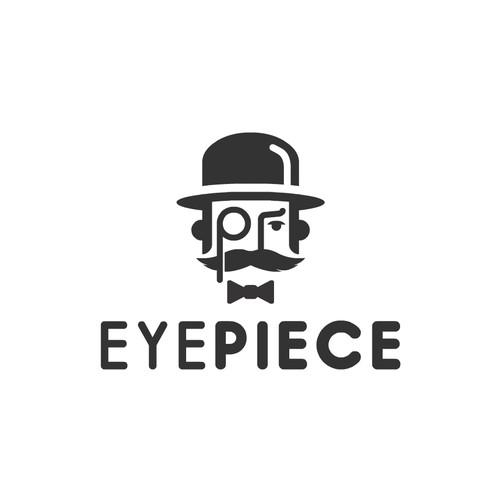 Designs | vintage logo of historical monocle/mustache man head | Logo ...