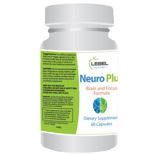 brain supplement label design | Product label contest
