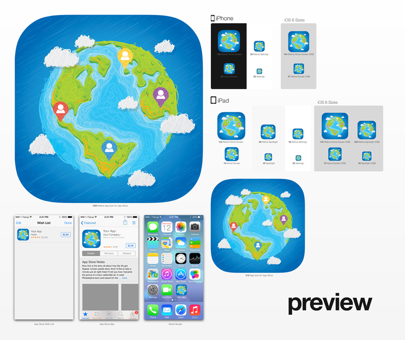 App Icon for spin-off of popular Geography Game | Icon or button contest