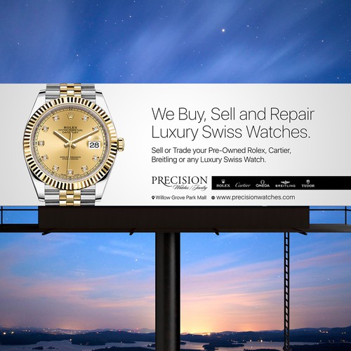 Luxury Watch Billboard Design | Signage contest