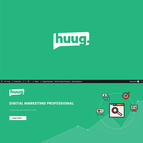 Who helps Huug conquer the market with a catchy logo? | Logo design contest
