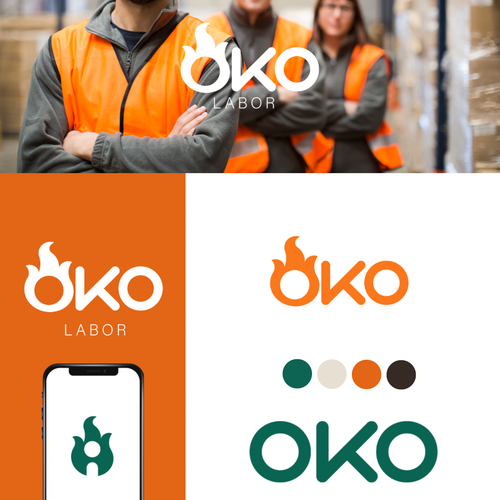 Diseños | oko talent: new app which helps connect low skill workers to ...