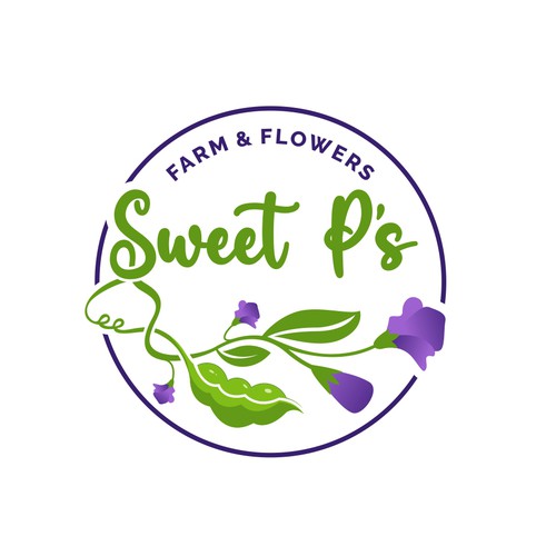 Designs | Viney Three peas in a pod with flower | Logo design contest