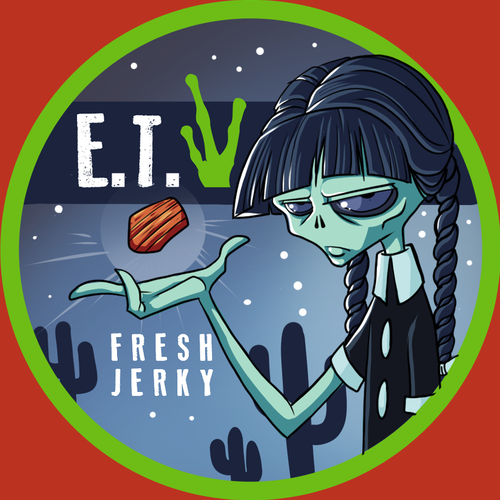 Designs | Wednesday Addams Alien Needed for Stickers | Illustration or ...