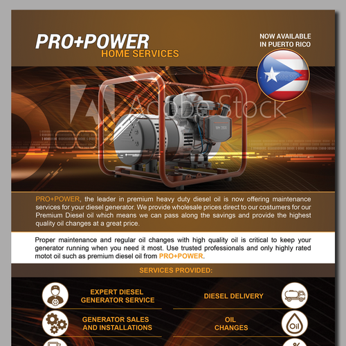 Flyer for generator home services flyer | Postcard, flyer or print contest