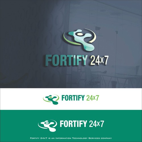 Create a logo for IT Services company Fortify 24x7 | Logo design contest