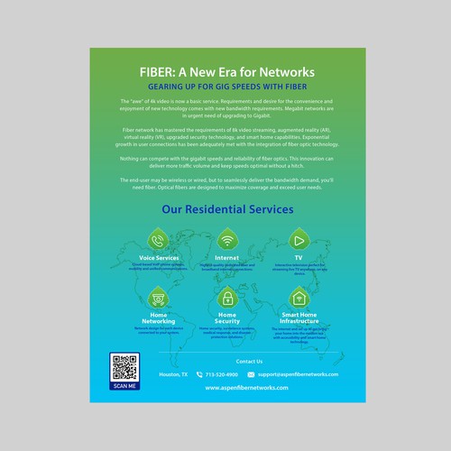 Designs | Aspen Fiber - New Home 90-days Free Brochure | Brochure contest