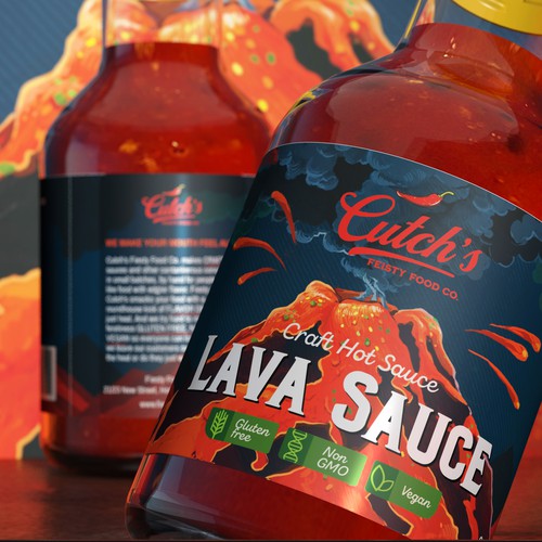 Designs | Feisty Food Co needs art-forward label for Hot Sauce ...
