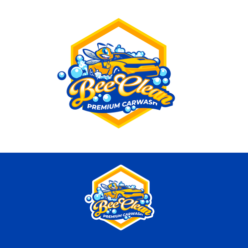 Designs | Attention grabbing Bee themed car wash logo | Logo design contest