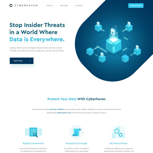 Designs | Hot cybersecurity startup needs a fresh and modern website ...