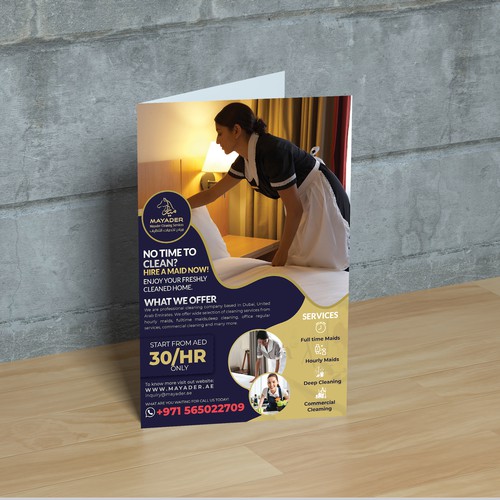 Designs | Flyer for Mayader Cleaning Services | Postcard, flyer or ...