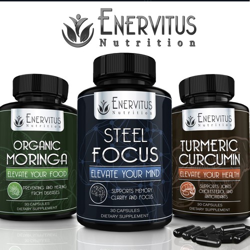 Designs | Design a powerful modern label ( Brain Supplement)for a ...
