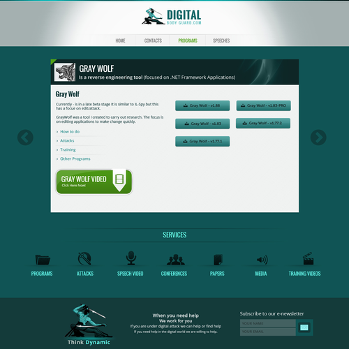 Digital Security / Hacker - website design | Web page design contest